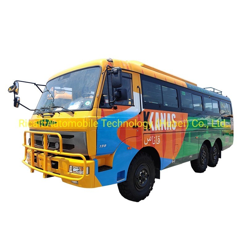 4 6L Engine Capacity 6X6 All Wheel Drive Tourist Bus for All Terrain ...